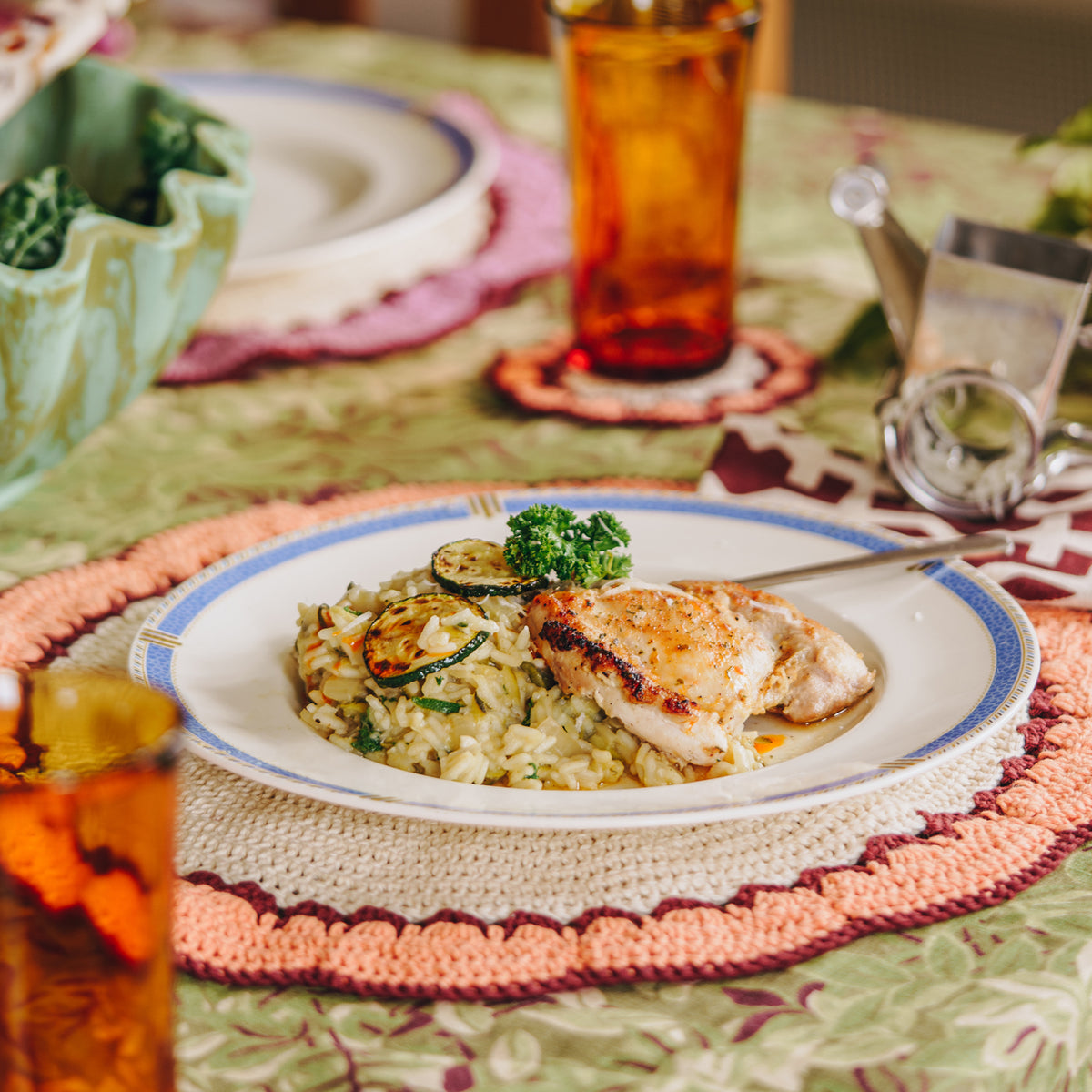 Allegra's Parmesan Zucchini and Chicken Thigh Risotto – Sage and Clare