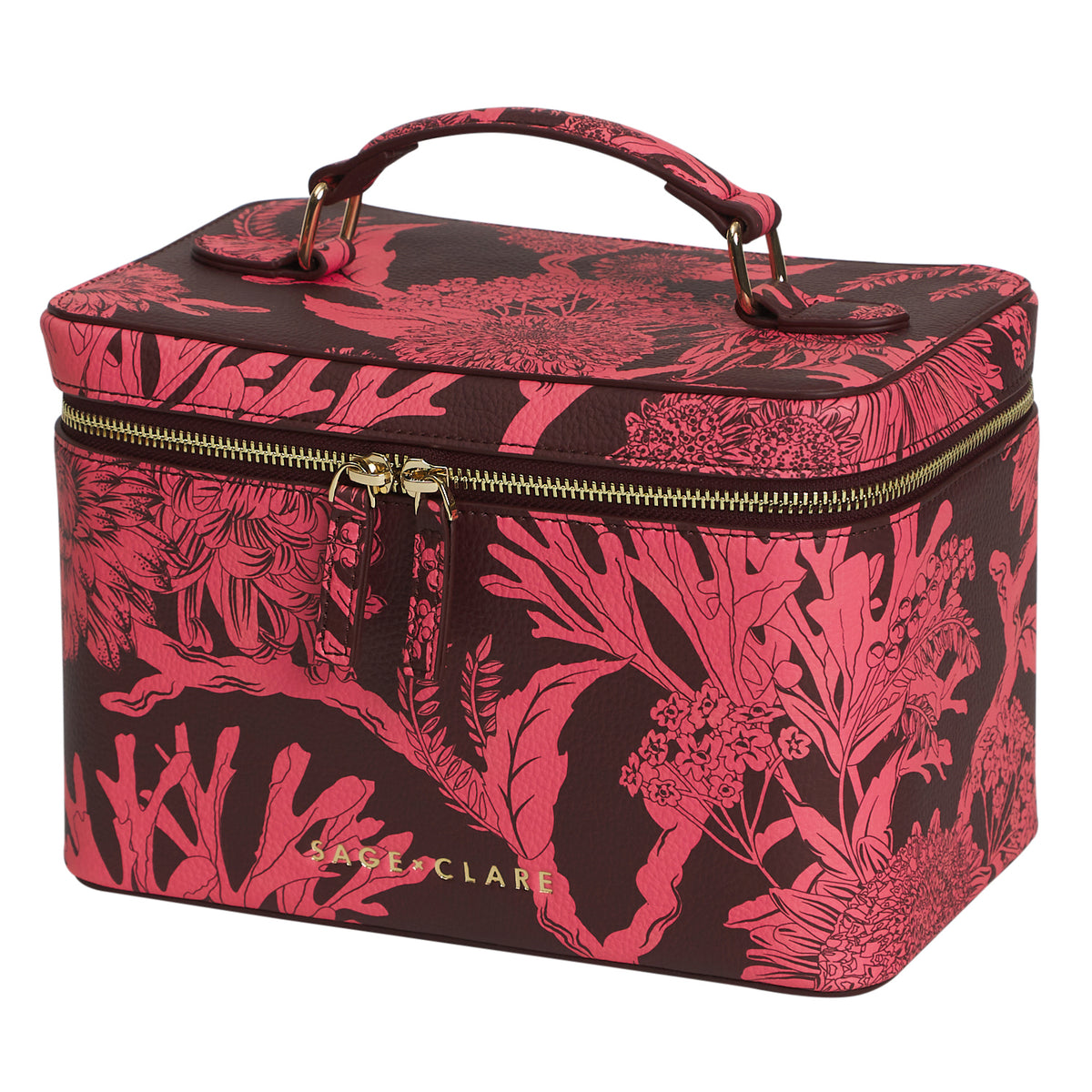 Delphine Large Vanity Case - Garnet – Sage and Clare