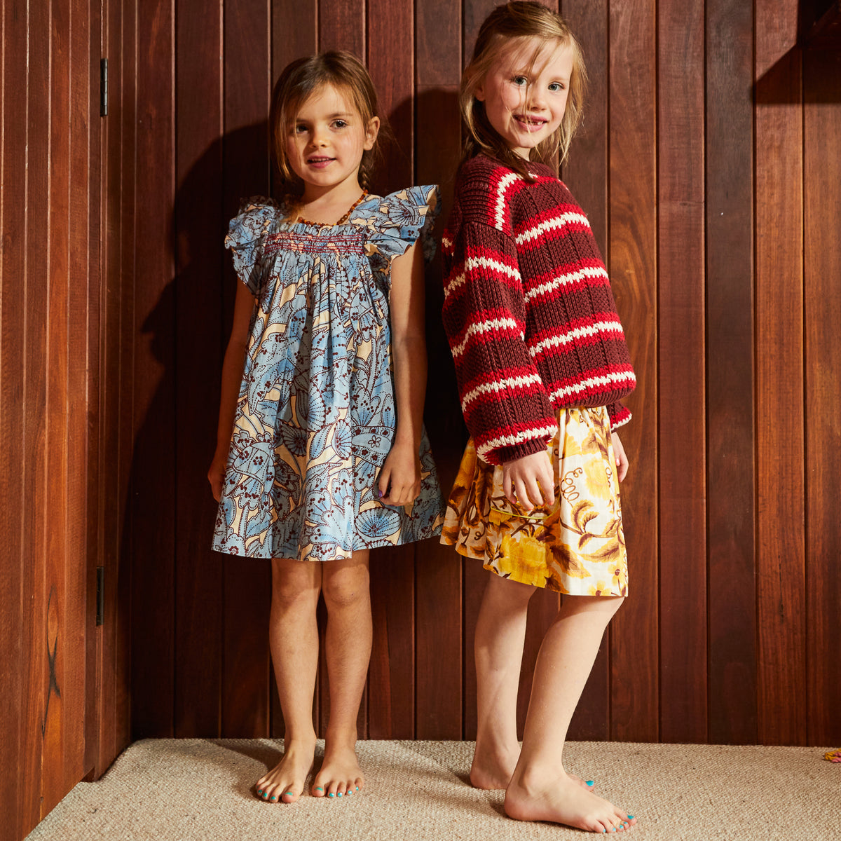 Lucia Kids Smock Dress – Sage and Clare