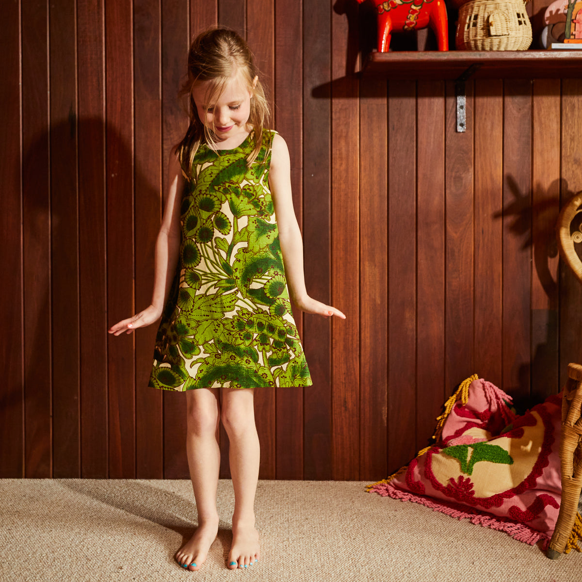 Lucia Kids Shift Dress – Sage and Clare