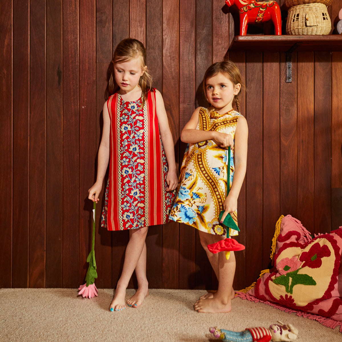 Thea Kids Shift Dress – Sage and Clare
