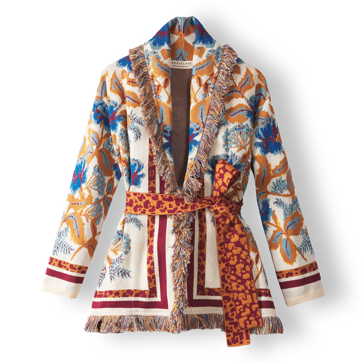 Odette Jacquard Jacket – Sage and Clare