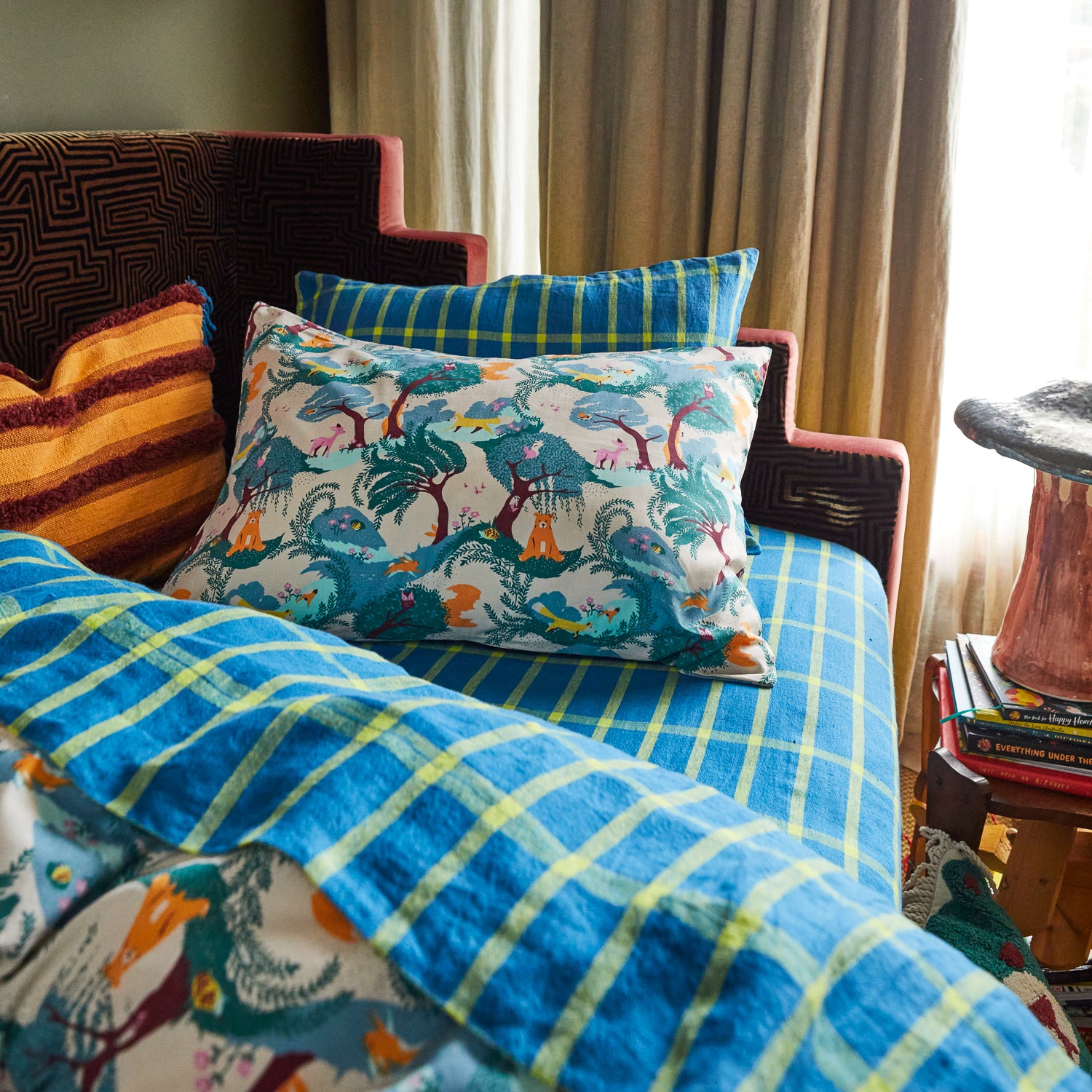 Jarvis Cotton Pillowcase Set – Sage and Clare